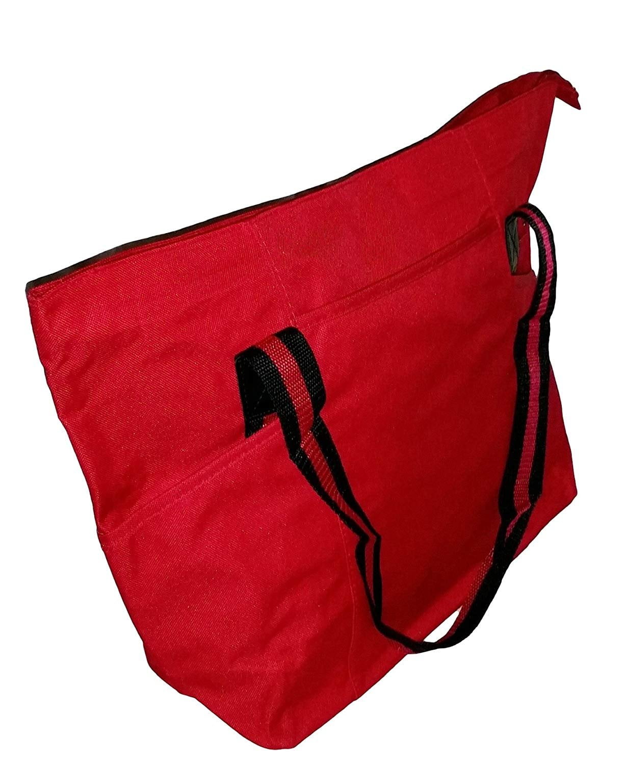 20 in Red Zippered Top Tote Bag - Walmart.com
