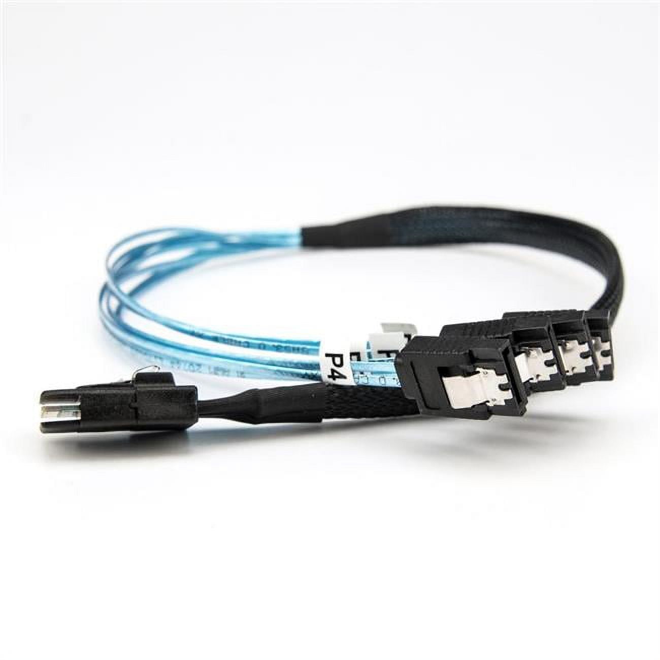 20 in. SFF-8087 to 4x SATA Latching Serial Attached SCSI SAS Cable ...