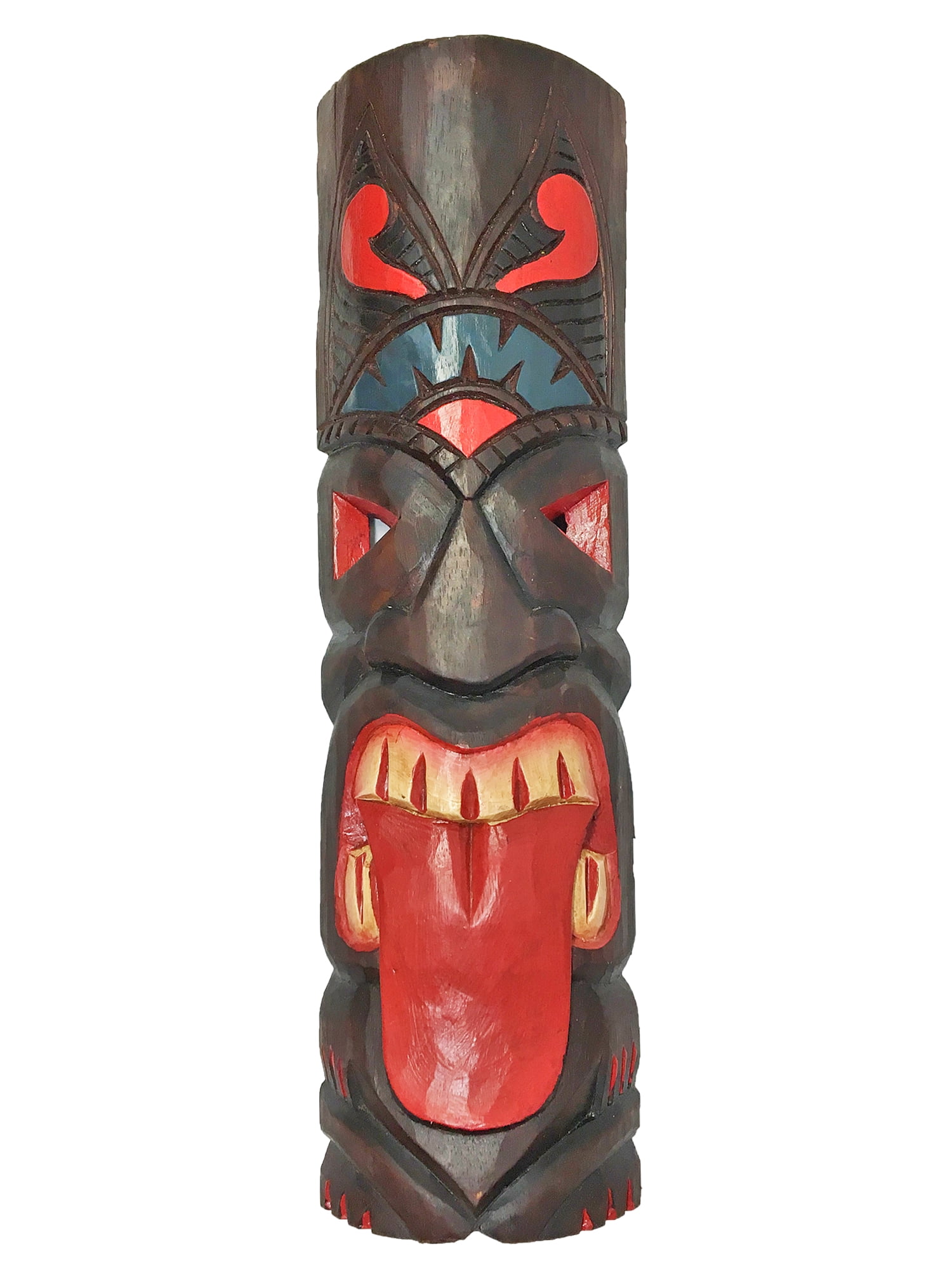 20 in. Tiki Mask Classic Tahitian Tongue Polynesian Wall Décor ...