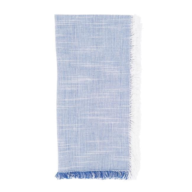 20 in. Two-Tone Fringe Square Napkins, Black - Set of 4 - Walmart.com