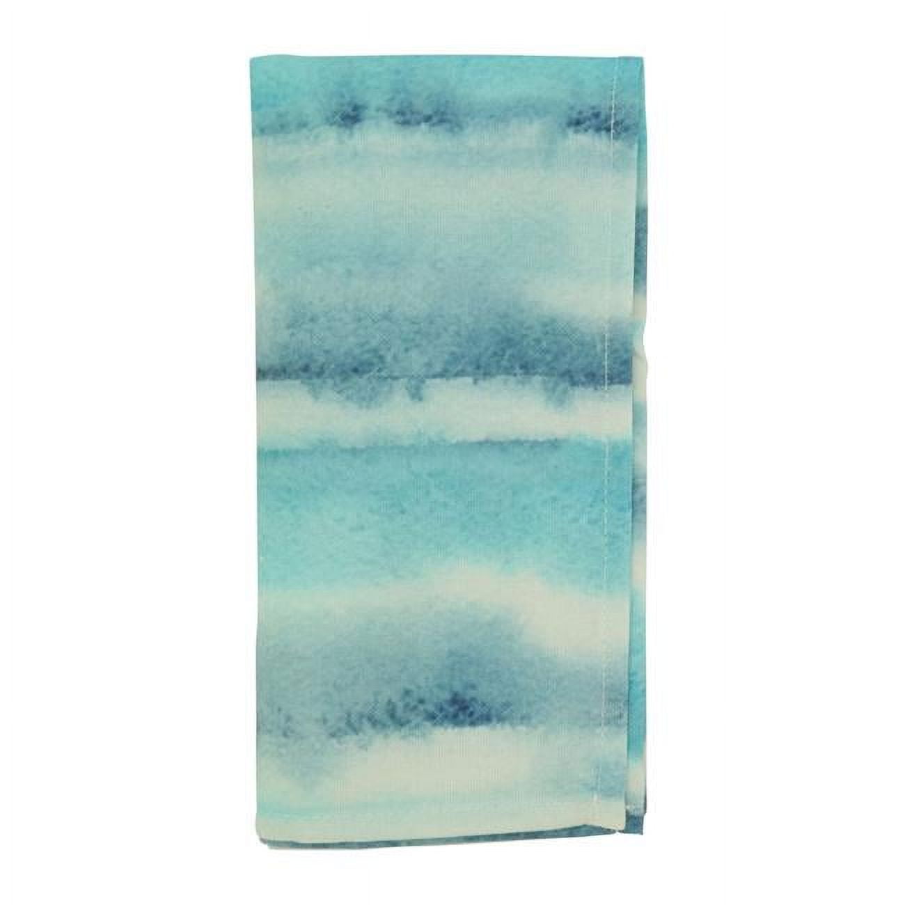20 in. Watercolor Design Square Table Napkins, Blue - Set of 4 ...