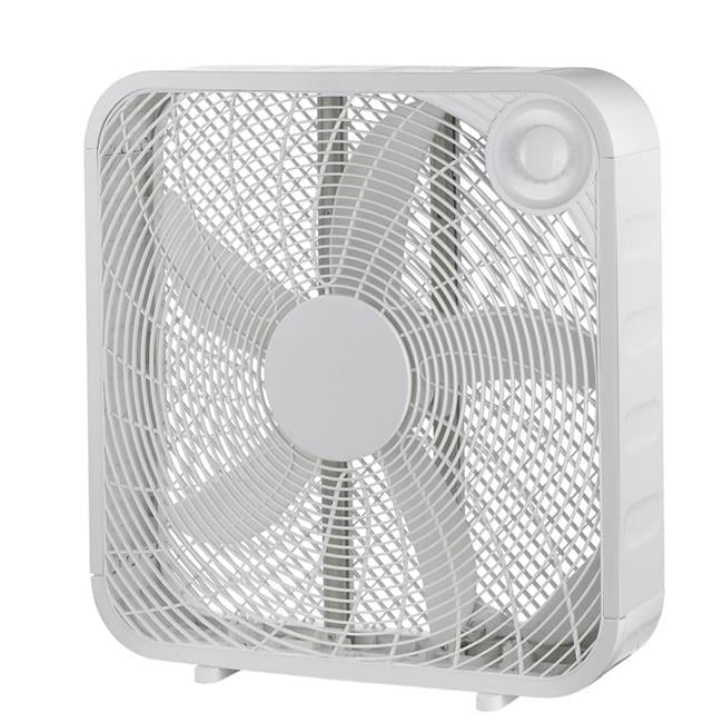 20 in. White 3 Speed Box Fan - Walmart.com