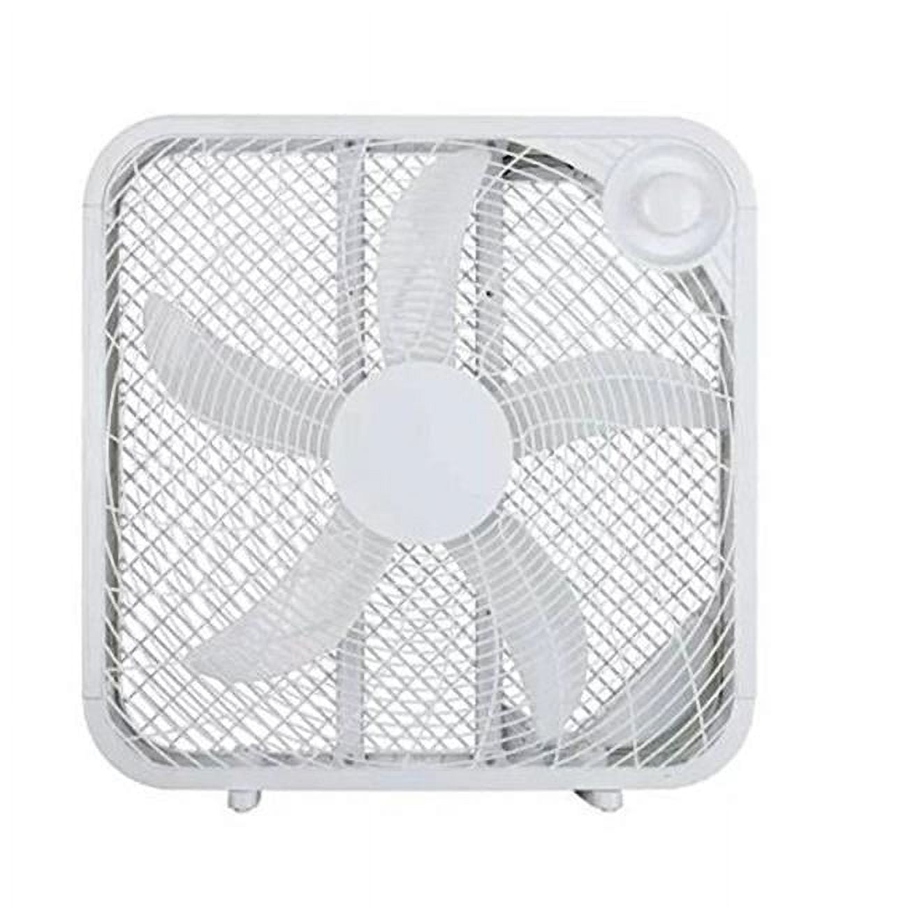 20 in. White Plastic 3-Speed Box Fan - Walmart.com