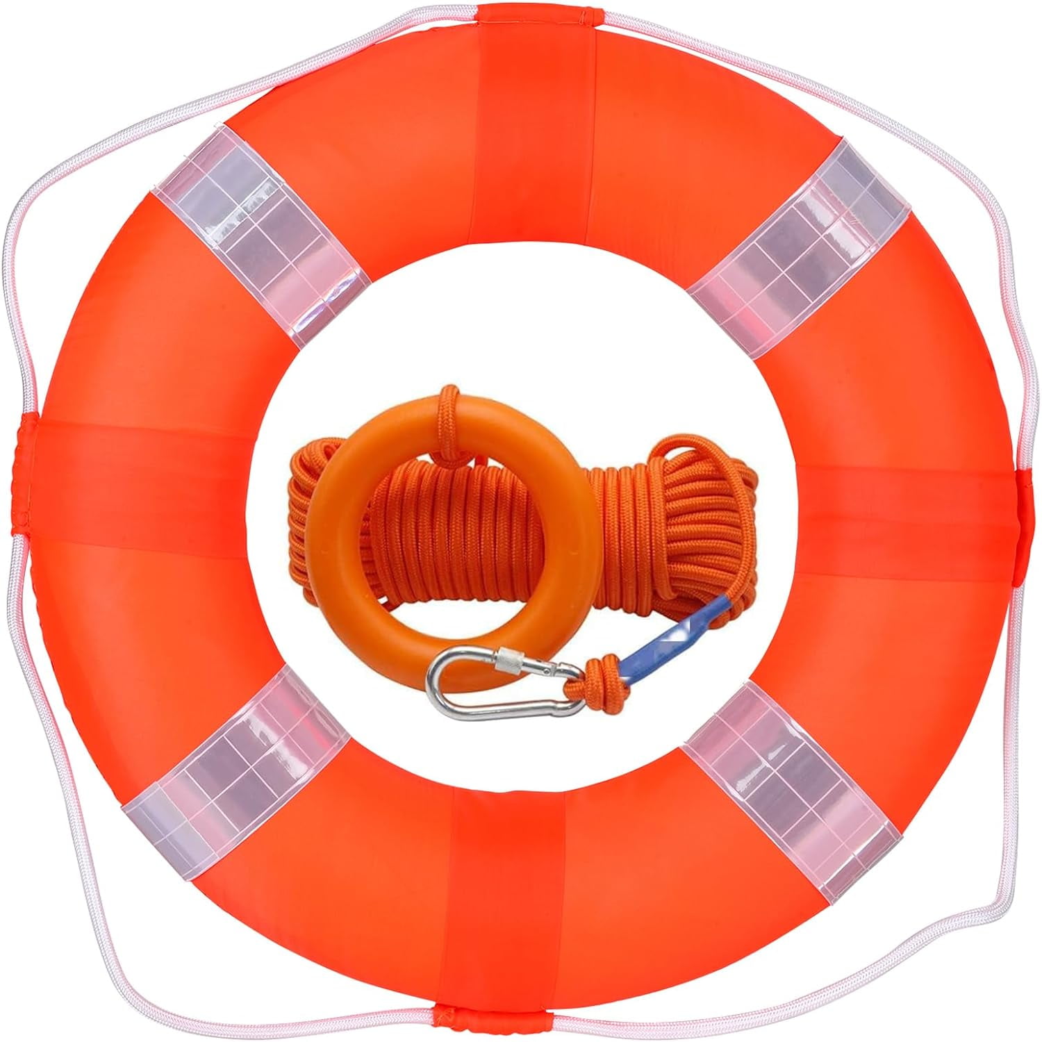 20 inch/50cm Pool Safety Throw Ring Life Preserver Ring Buoy, Swimming ...