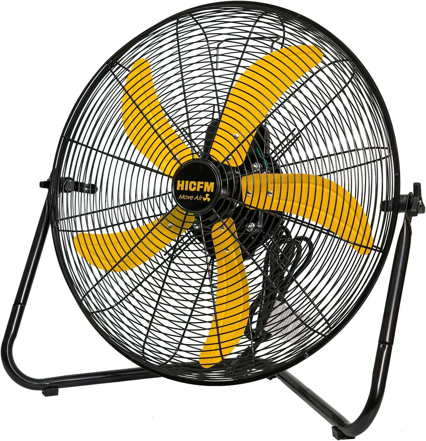 20-inch 5300 CFM High Velocity Metal Floor Fan, 3-Speed Powerful ...