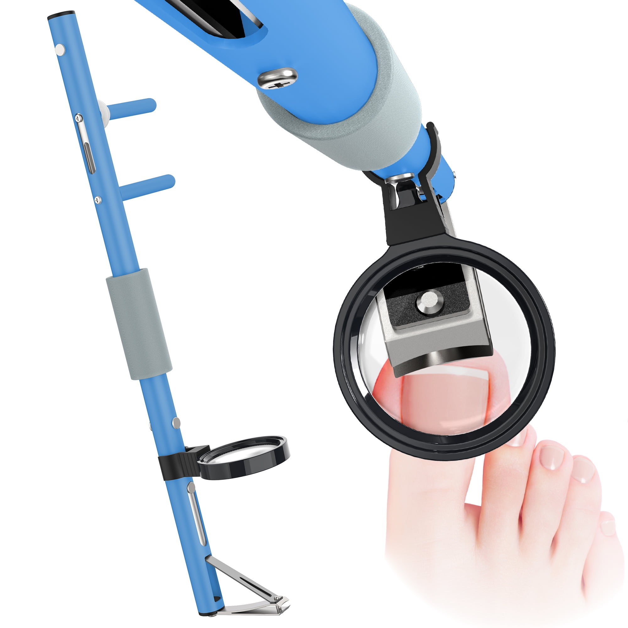 20" Extra Long Toenail Clippers for Seniors - Wide 4mm Jaw, No Bending ...