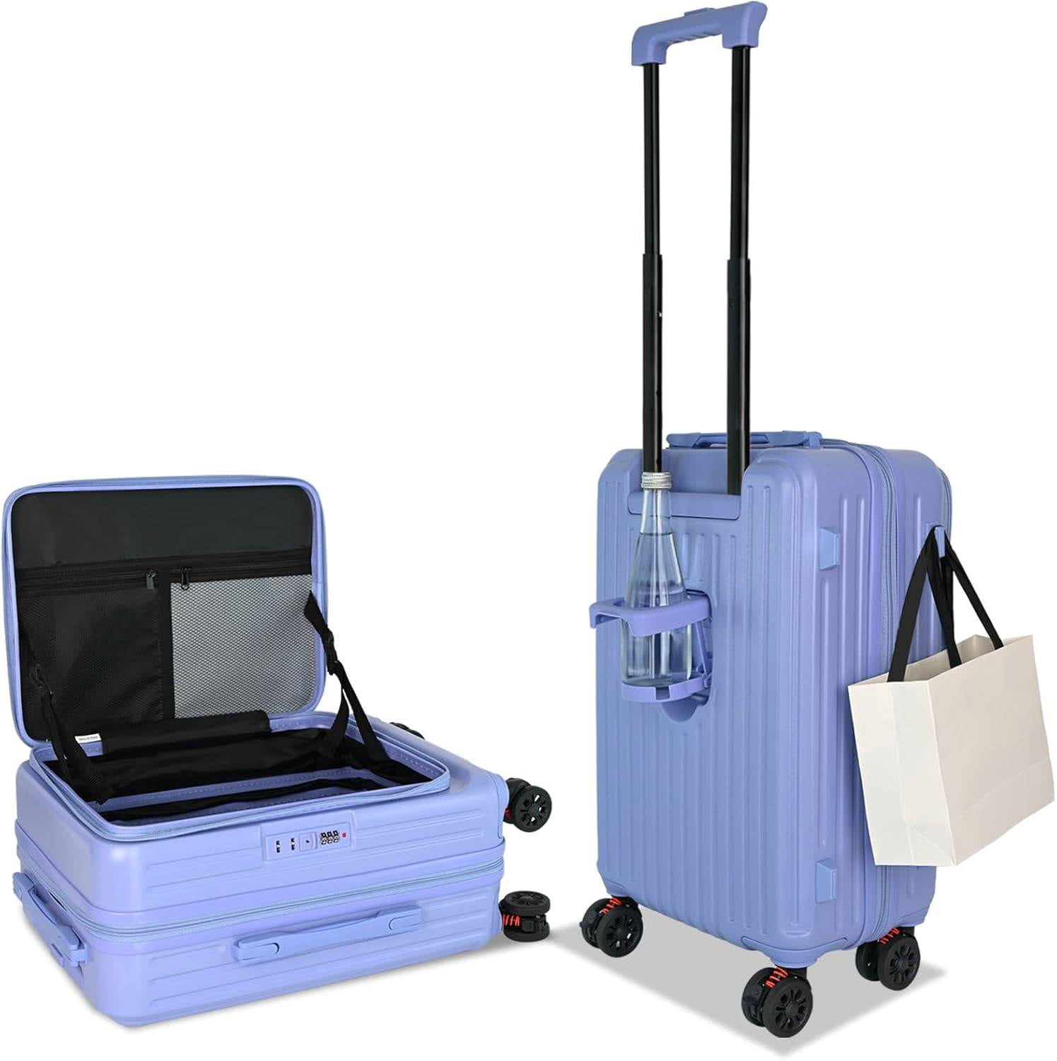 20 inch Carry on Luggage Airline Approved, Hard Shell Carry on ...