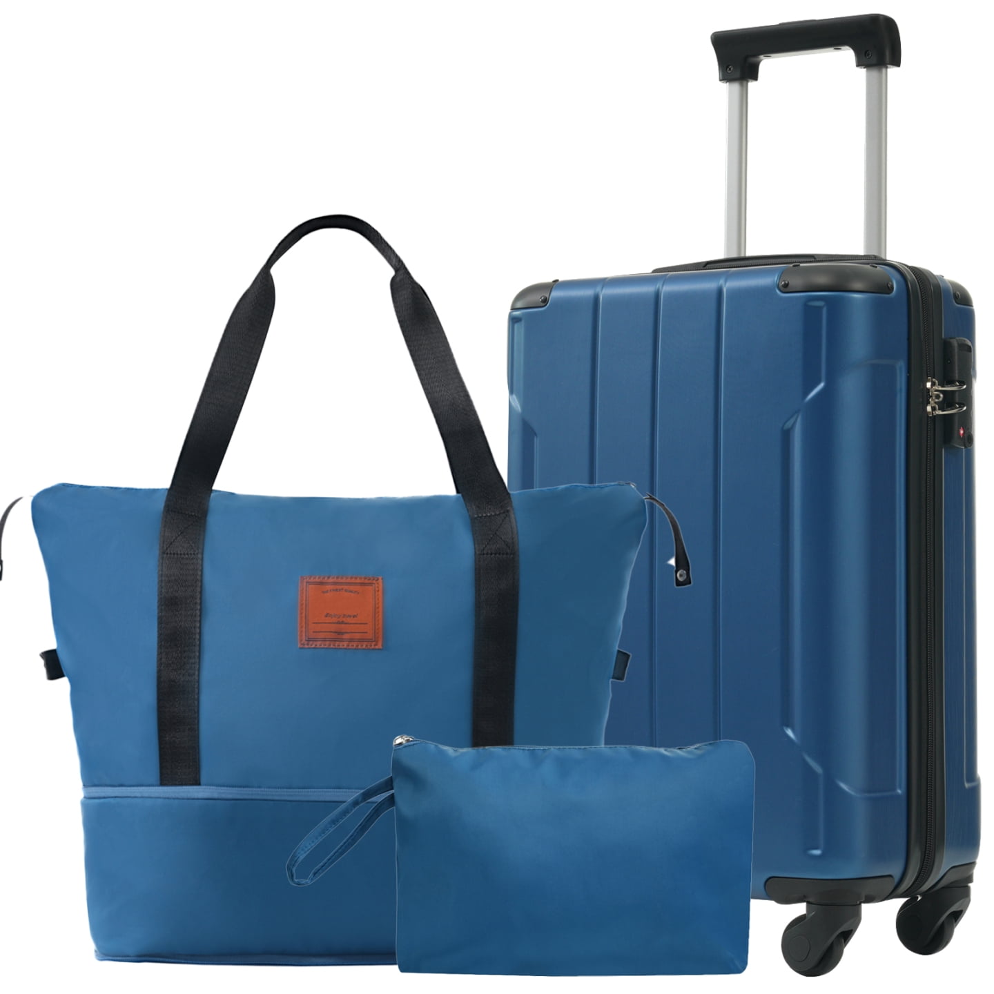 20 inch Carry on Luggage for Airplanes, Hardshell Luggage 3 Piece Set ...