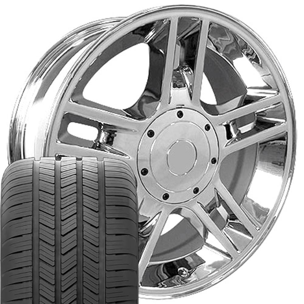 20 inch Chrome 3410 OE Wheels & Goodyear Tires Fits Ford F150 Harley ...