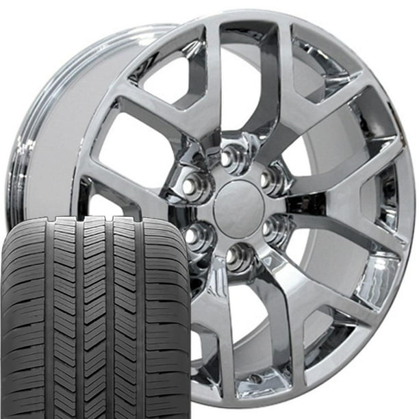 20 inch Chrome 5656 OE Wheels & Goodyear Tires Fit GM Trucks- GMC ...