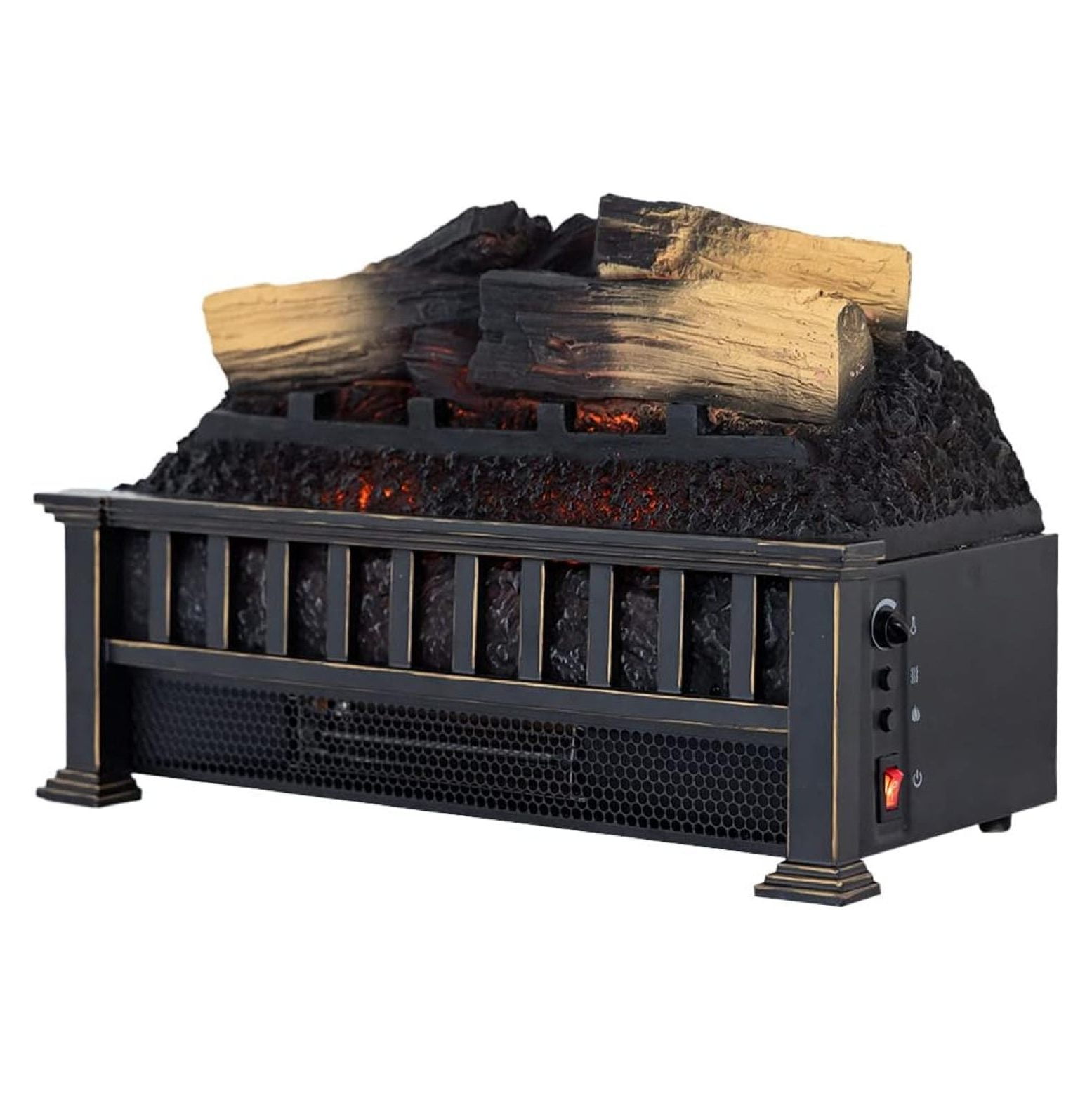 20 inch Electric Log Set | 400 Sq Ft Heater - Faux Logs Insert with ...