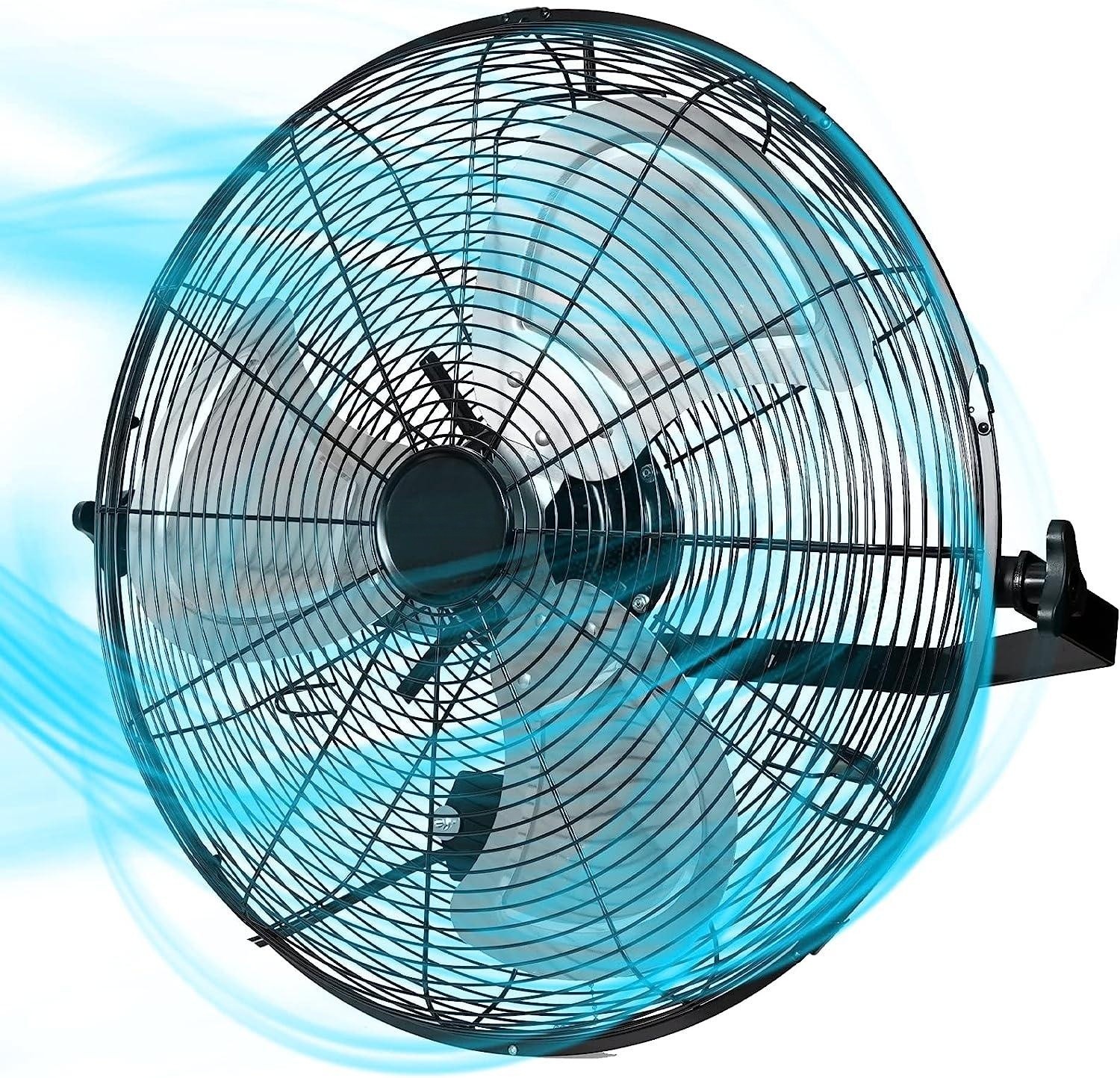 20 inch High Velocity Wall Mount Fan,Industrial Fan with 3 Speed ...