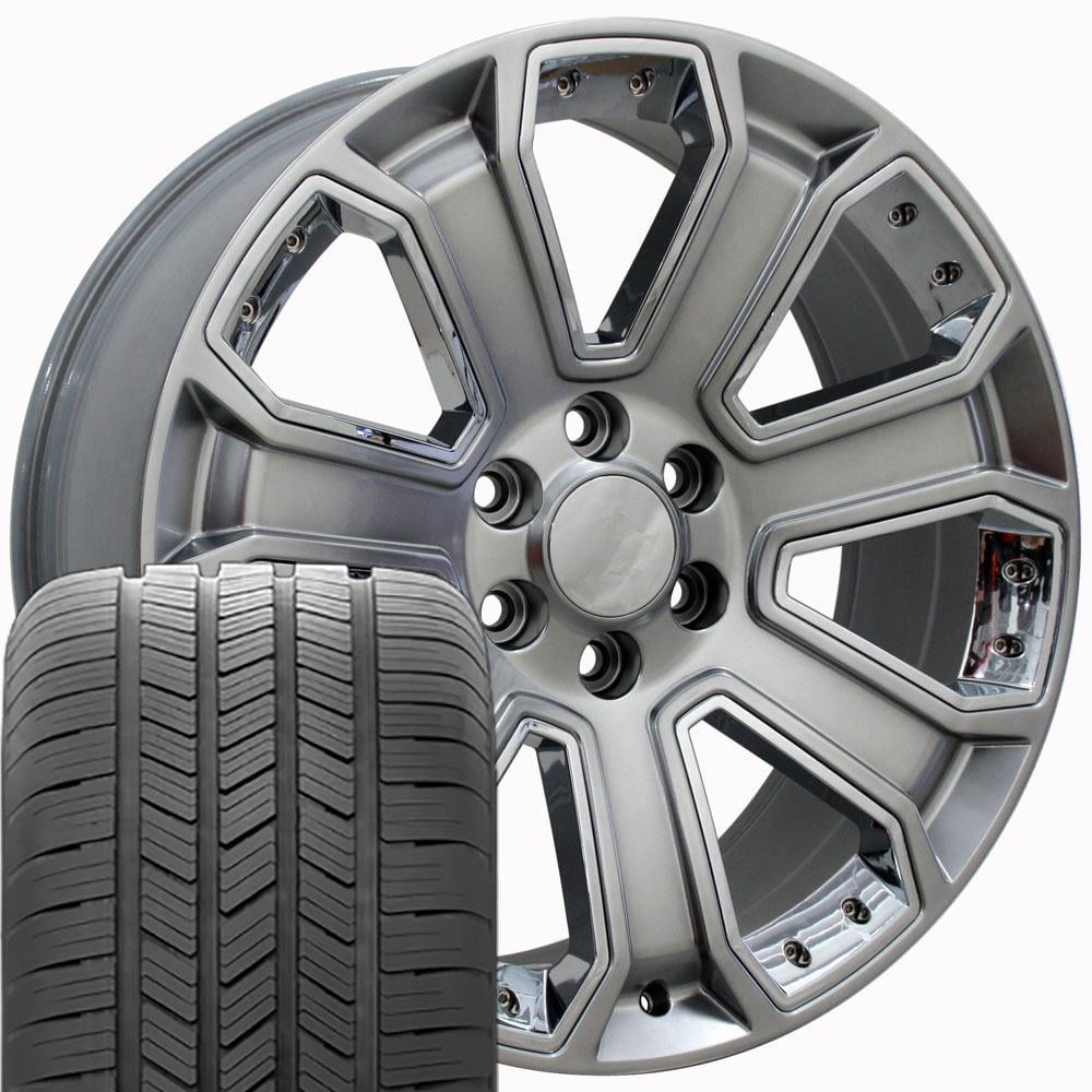 20 inch Hyper Black OE Wheels & Goodyear Tires Fit Chevy Chevrolet GM ...