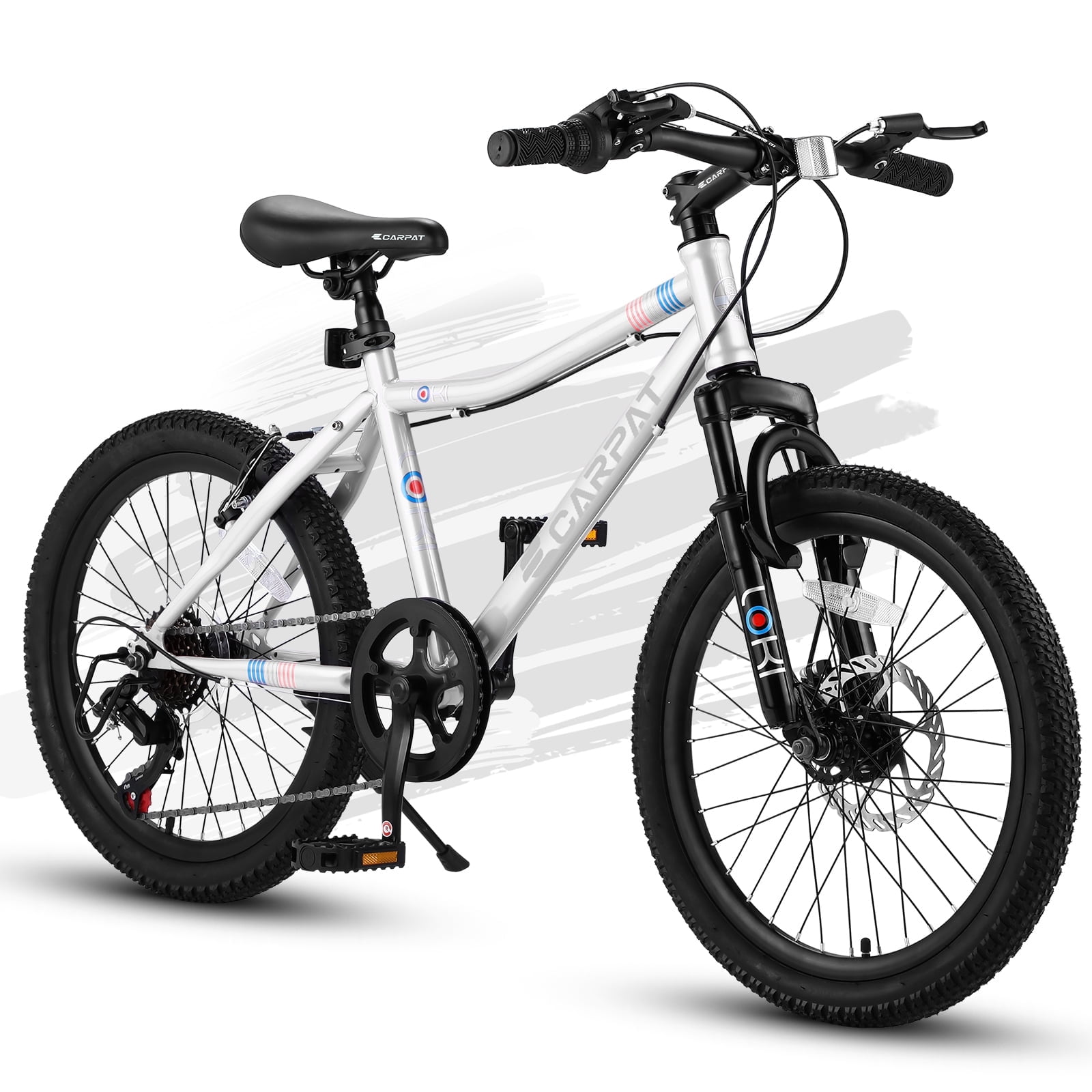 20 inch Mountain Bike For Boys Girls, 7 Speed Kids' MTB Summer Travel ...