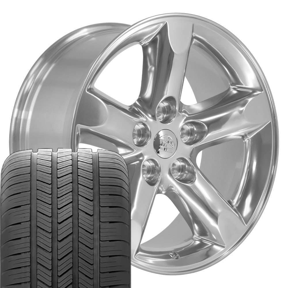 OE Wheels DG56 20 Inch Rims and Tires Fit Ram 1500 Style 5x139.7 20x9 ...