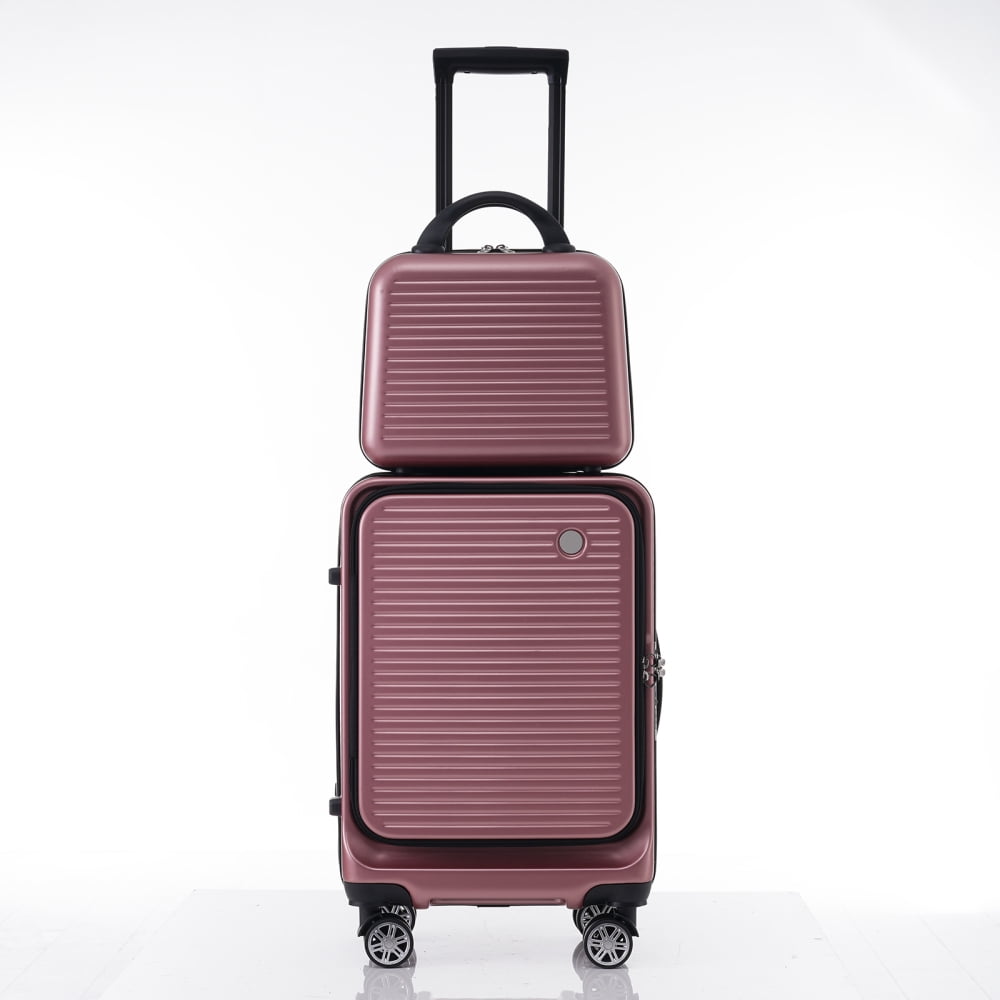 20 inch Suitcase, Hardshell Luggage with Front Pocket and USB Port, 360 ...