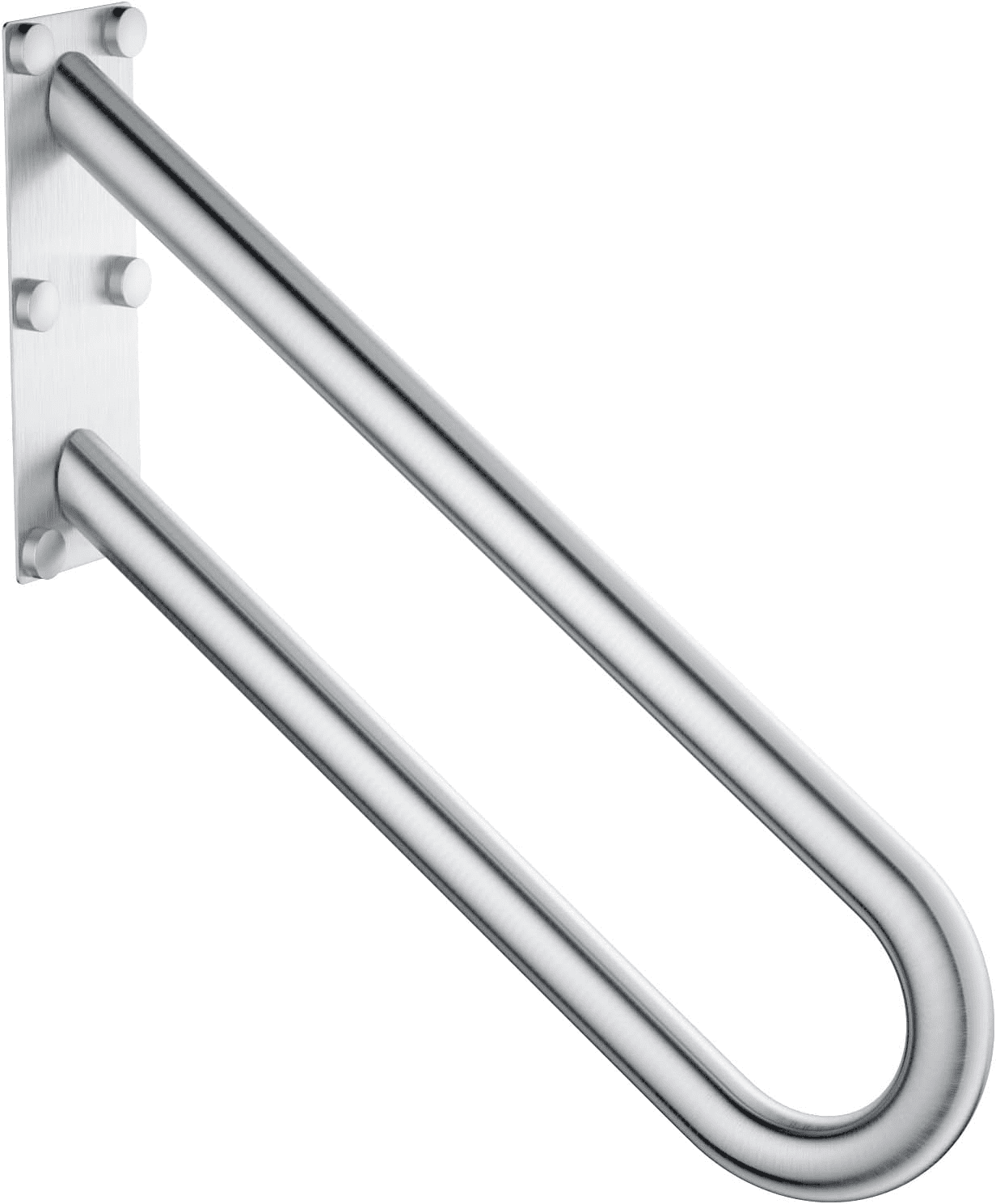 20 inch U Shaped Handrail for 1-3 Steps- 1.25" Tube, ZUEXT SUS304 Stainless Steel Safety Grab ...