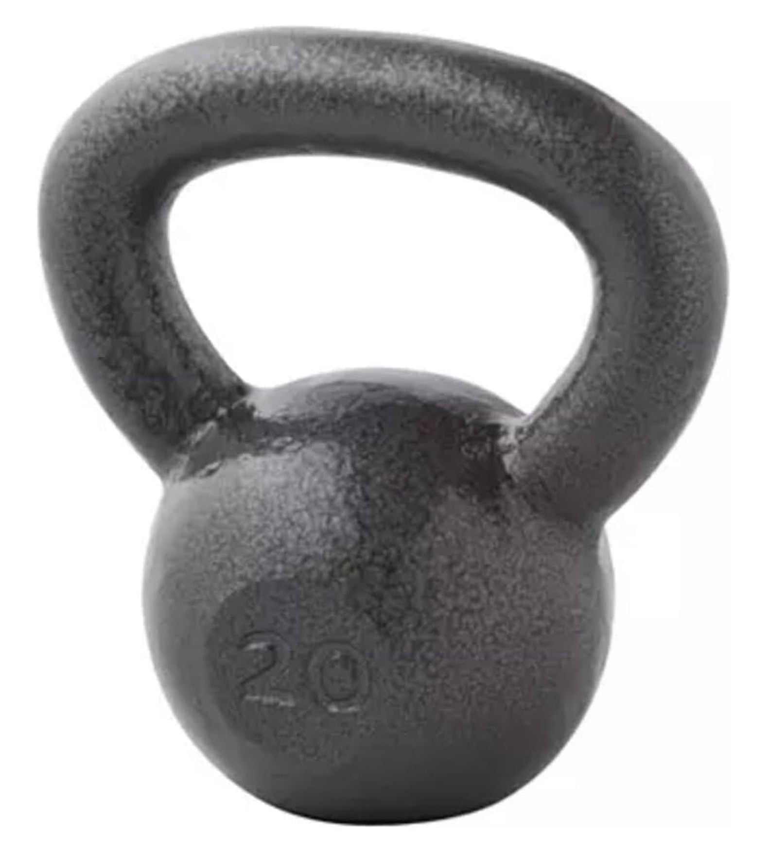 20 lb Kettlebell Cast Iron Hammertone Gray - Walmart.com
