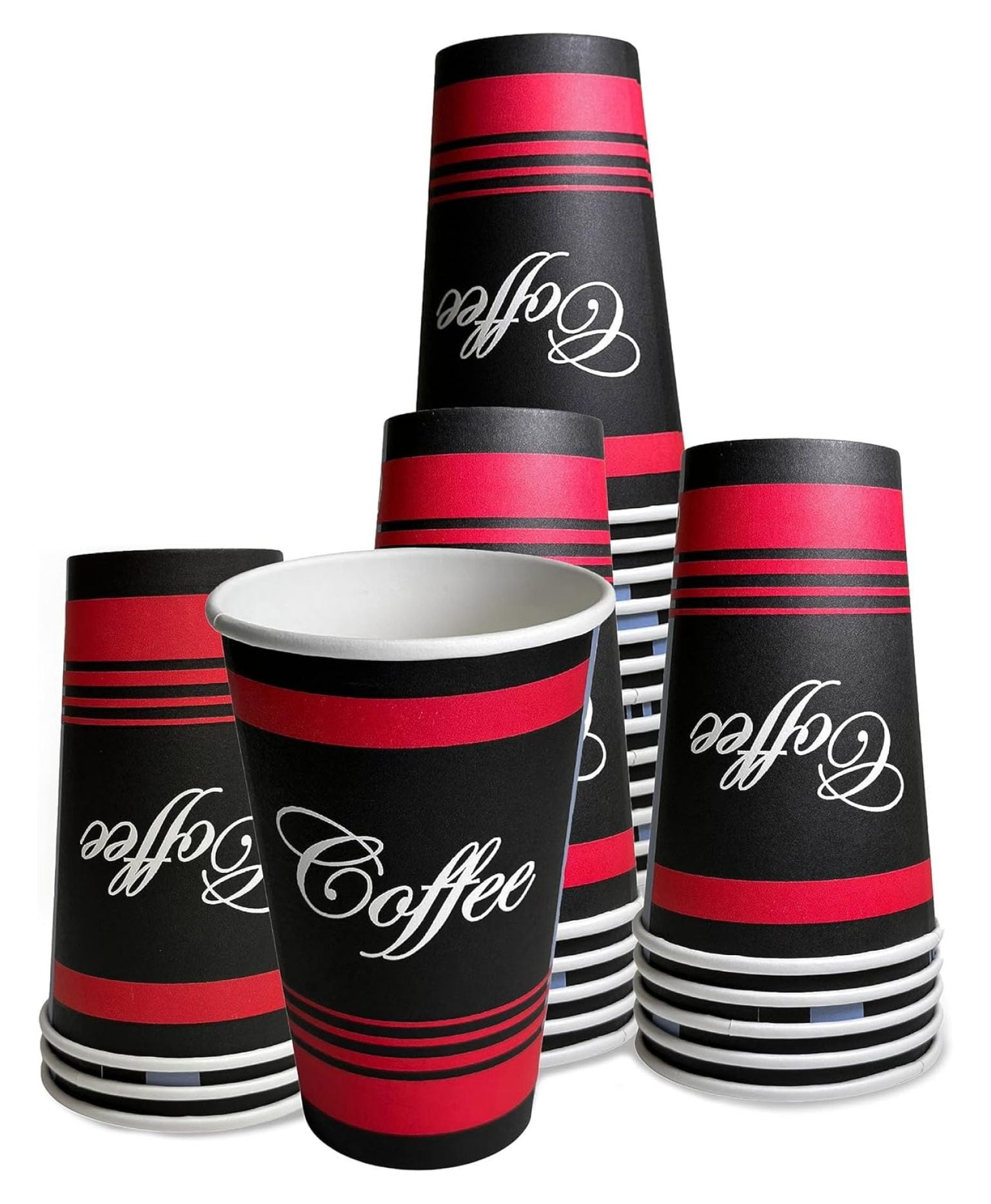20 oz Extra Large Paper Cups - Classic Durable Disposable Paper Cups ...