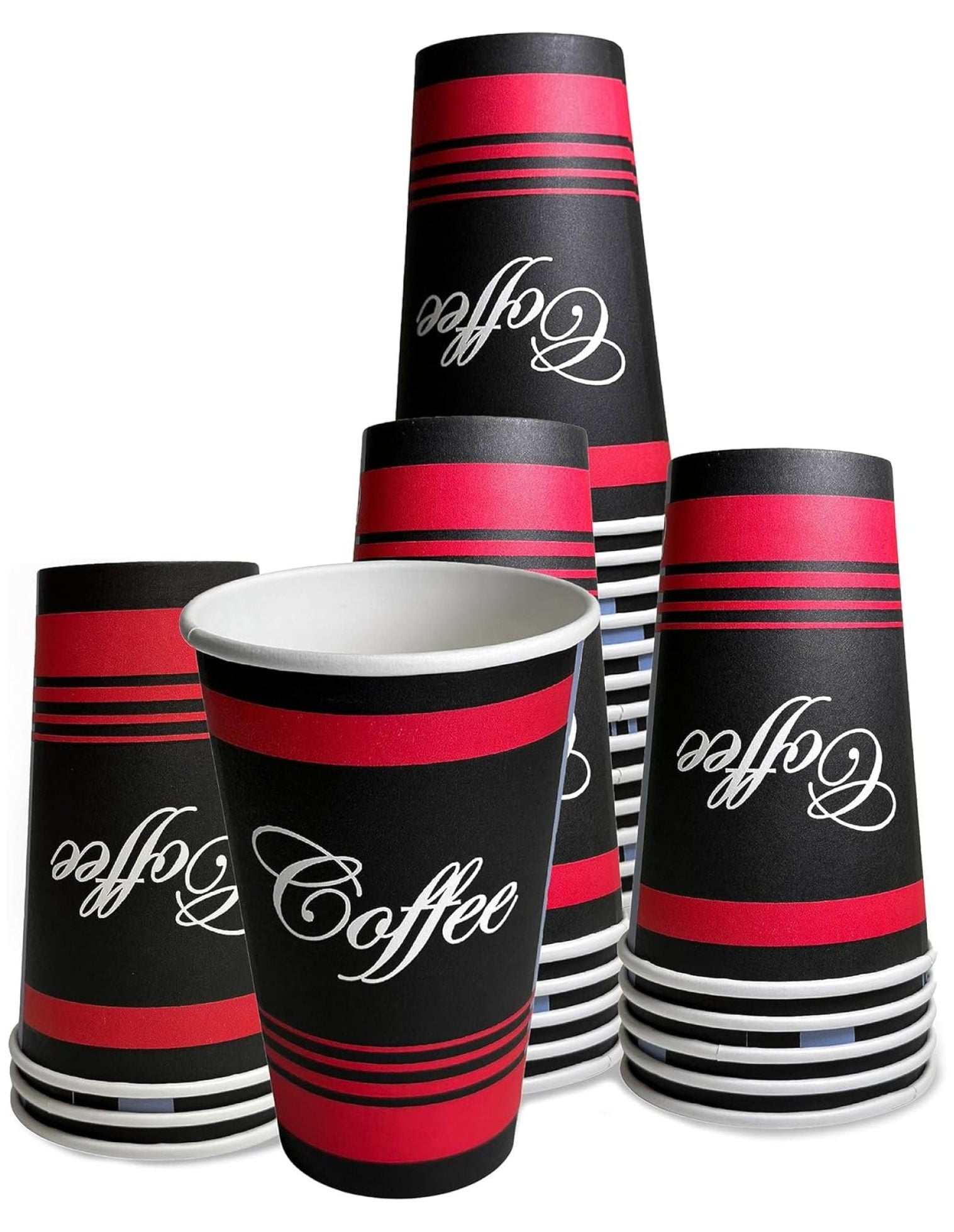 20 oz Extra Large Paper Cups - Classic Durable Disposable Paper Cups ...