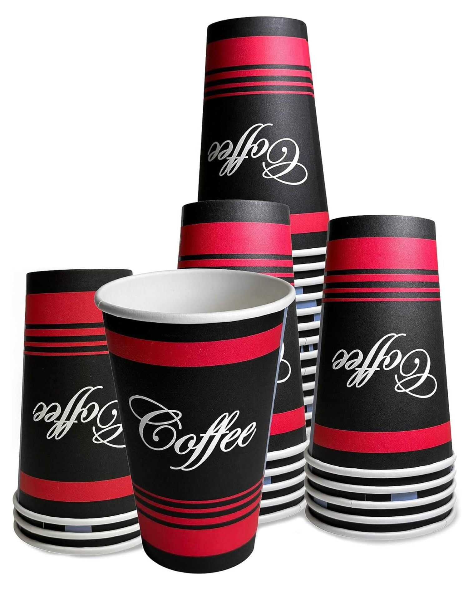 20 oz Extra Large Paper Cups - Classic Durable Disposable Paper Cups ...