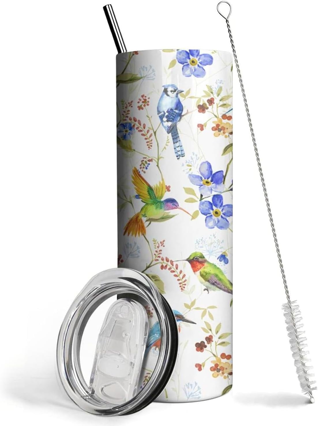 20 oz Hummingbird Tumbler with Handle Lid and Straw,Hummingbird ...