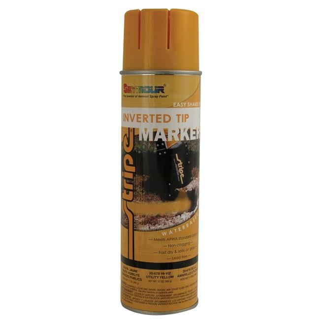 20 oz Inverted Tip Marking Paint, Utility Yellow - Walmart.com
