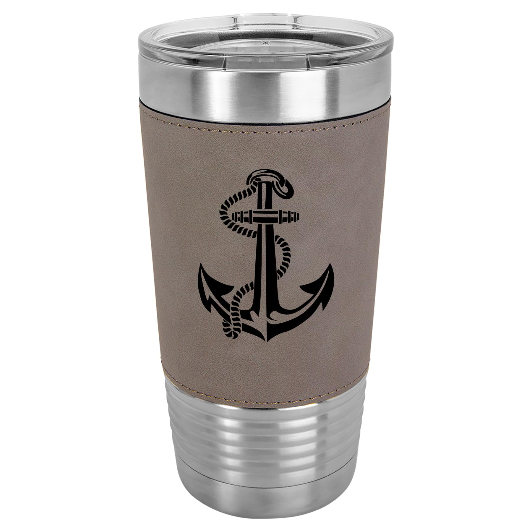 20 oz Leather Tumbler Stainless Steel Insulated Travel Mug Cup Gift ...