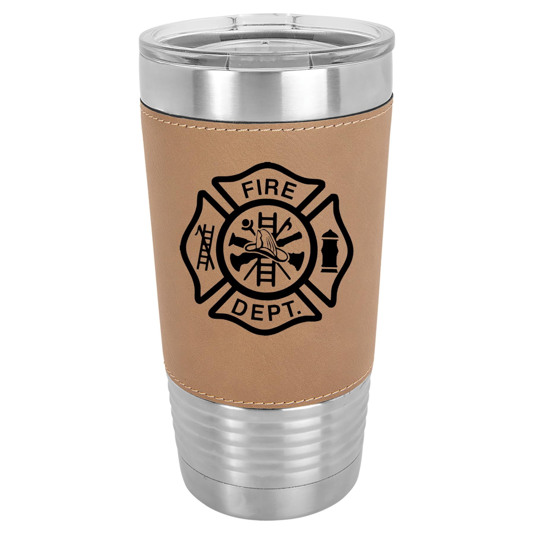 20 oz Leather Tumbler Stainless Steel Insulated Travel Mug Cup Gift ...