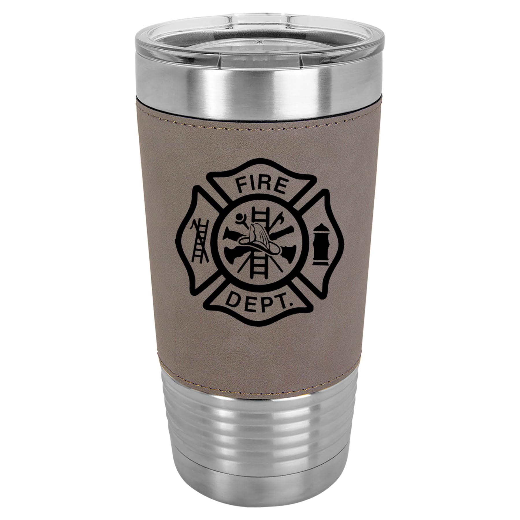 20 oz Leather Tumbler Stainless Steel Insulated Travel Mug Cup Gift ...