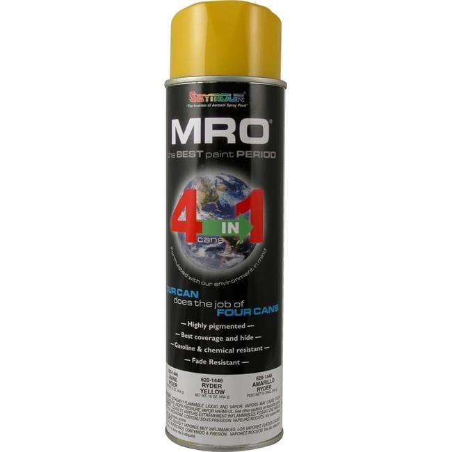 20 oz MRO Industrial High Solids Spray Paint, Ryder Yellow - Walmart.com