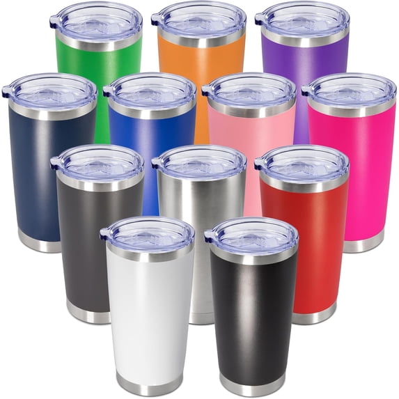 20 oz Mix Color Stainless Steel Vacuum Insulated Travel Tumbler with ...