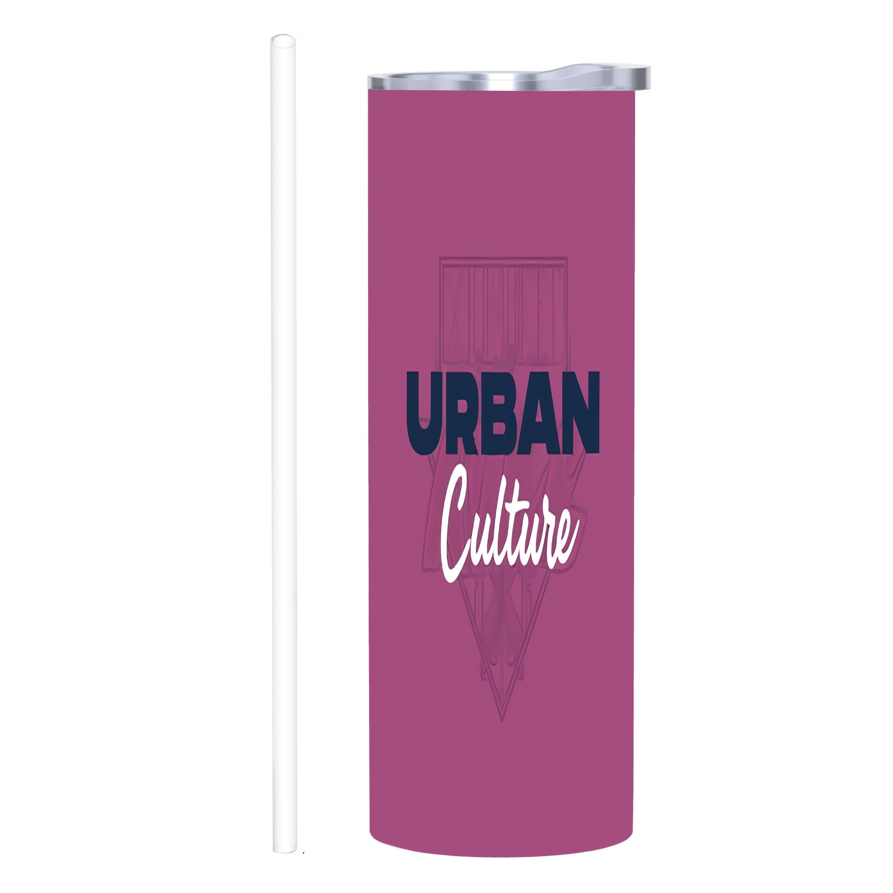 20 oz Pink Stainless Steel Insulated Tumbler with Metallic Lid Bold ...