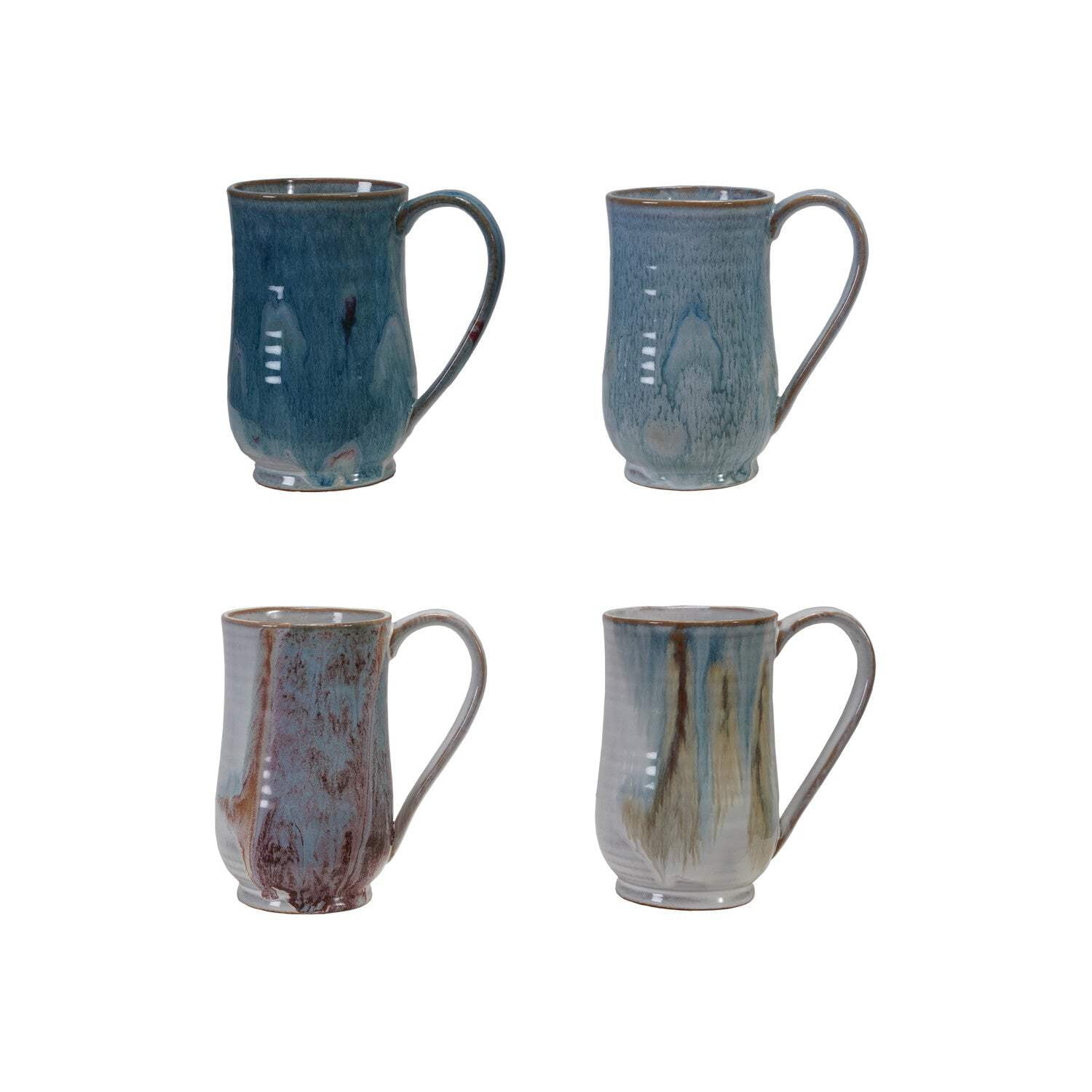 20 oz. Reactive Glaze Stoneware Mugs - Walmart.com