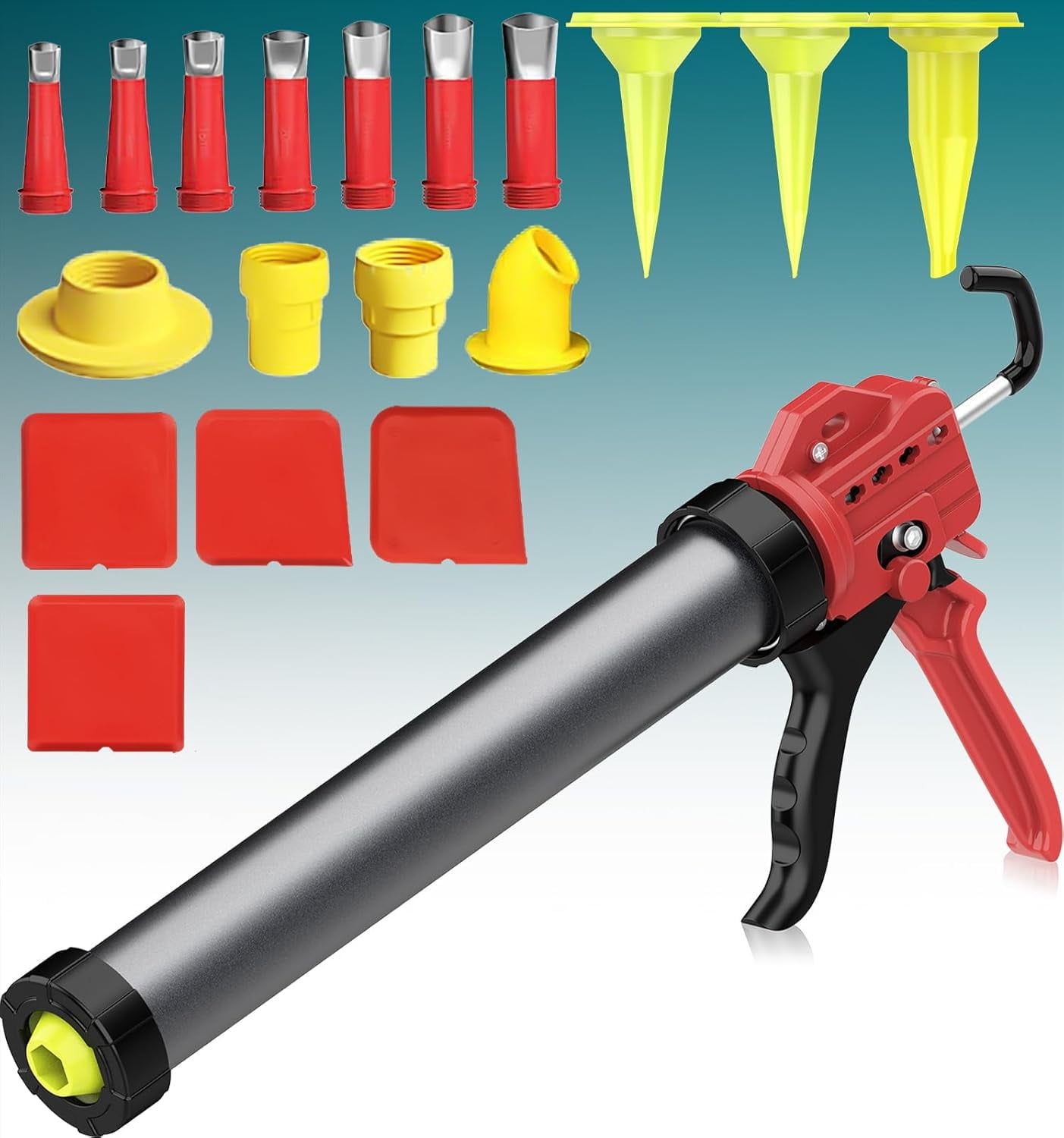 20 oz Sausage Caulk Gun, One-Touch Drip-Free | Effortless ...