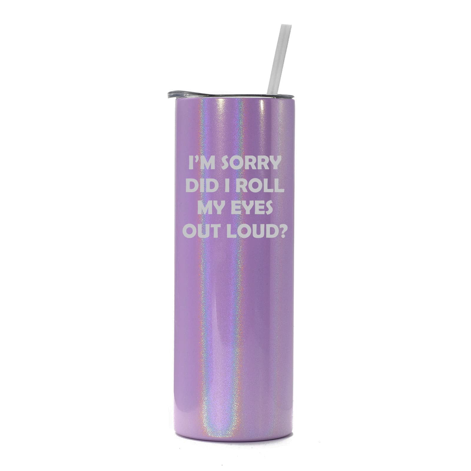 20 oz Skinny Tall Tumbler Stainless Steel Vacuum Insulated Travel Mug ...