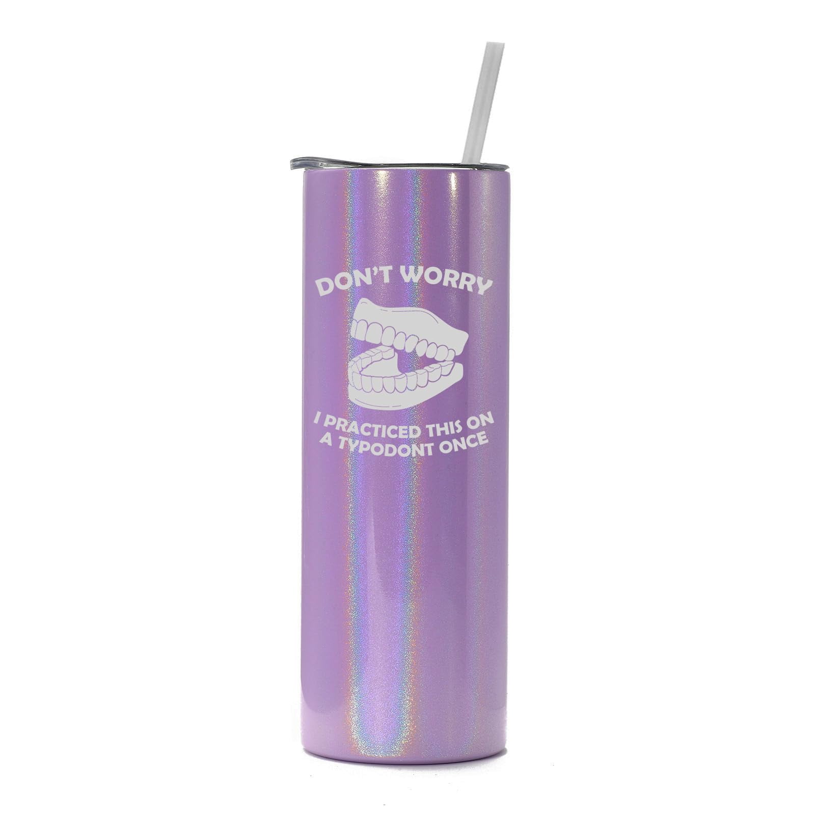 20 oz Skinny Tall Tumbler Stainless Steel Vacuum Insulated Travel Mug ...