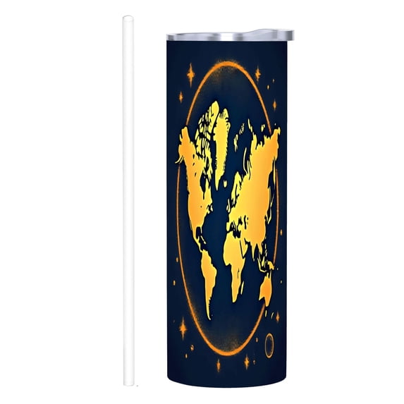 20 oz Stainless Steel Insulated Travel Mug - Celestial World Map Design ...