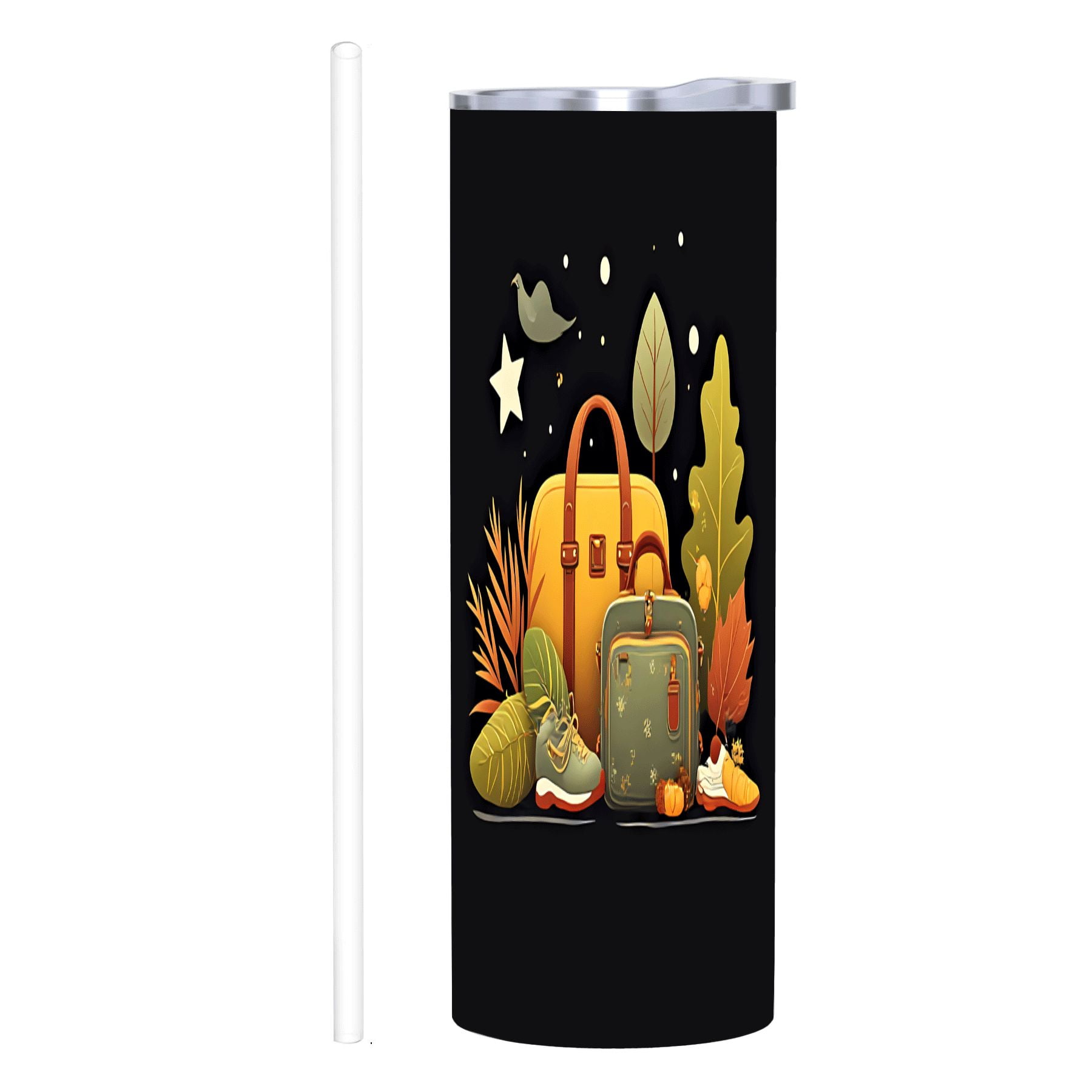 20 oz Stainless Steel Insulated Travel Mug - Colorful Travel Design ...