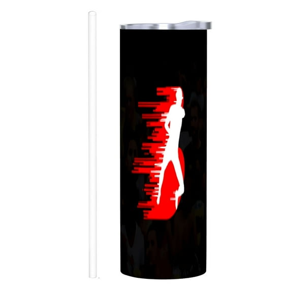 20 oz Stainless Steel Insulated Travel Mug - Dynamic Red & White ...