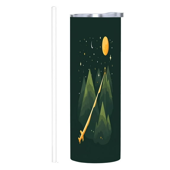 20 oz Stainless Steel Insulated Travel Mug - Nighttime Landscape with ...