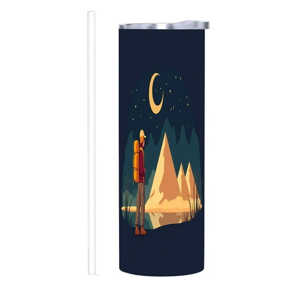 20 oz Stainless Steel Insulated Travel Mug - Scenic Mountain Design ...