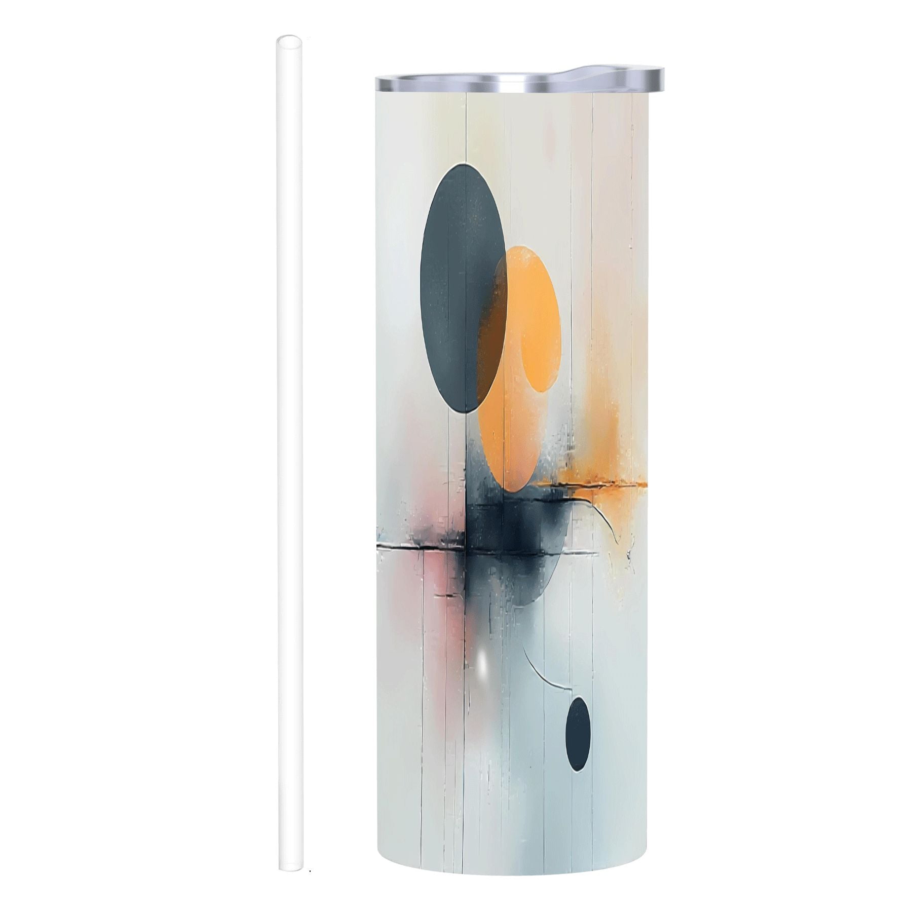 20 oz Stainless Steel Insulated Tumbler - Abstract Overlapping Circles ...