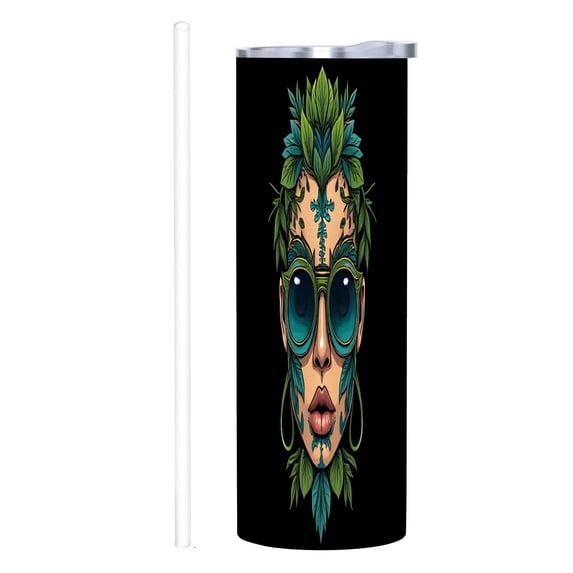 20 oz Stainless Steel Insulated Tumbler - Artistic Black Design with ...