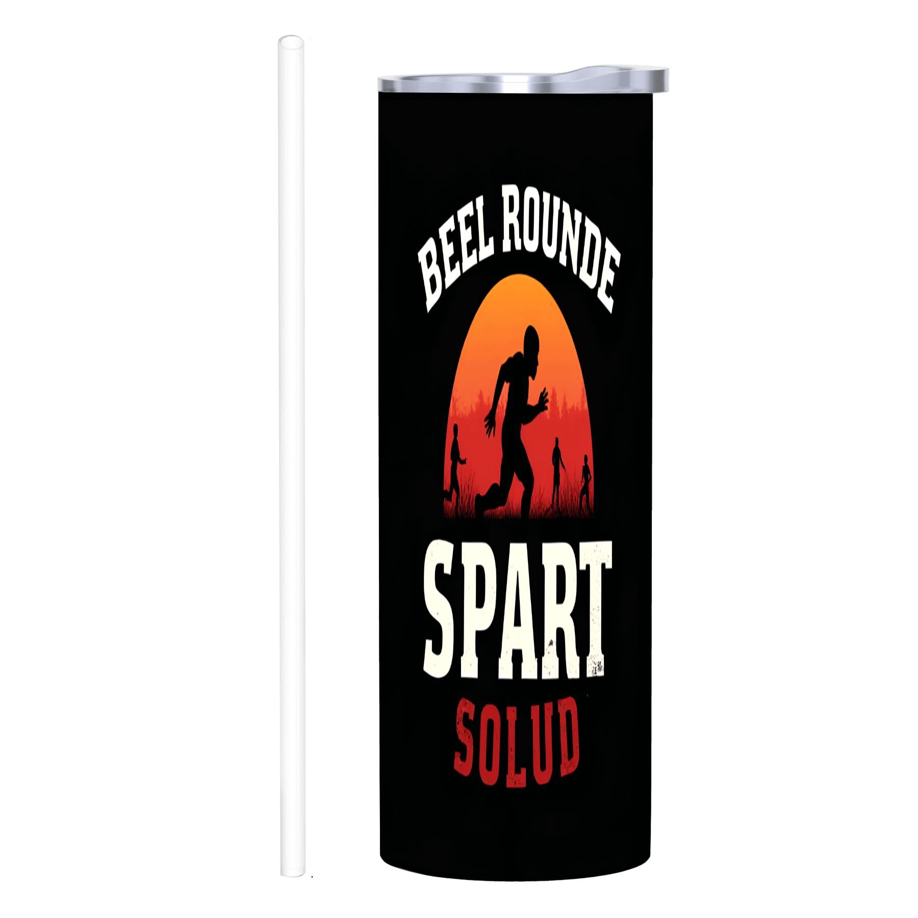 20 oz Stainless Steel Insulated Tumbler - BEEL ROUND Design with ...