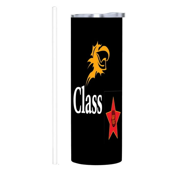 20 oz Stainless Steel Insulated Tumbler - Black with Silver Lid Orange ...