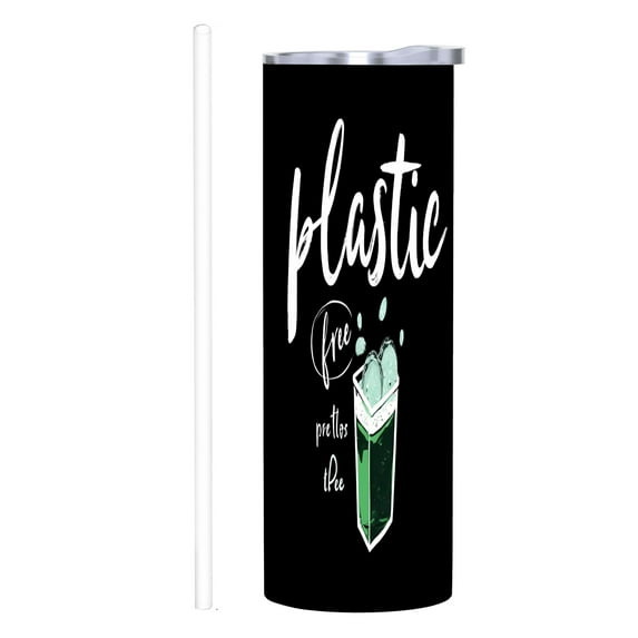 20 oz Stainless Steel Insulated Tumbler - Black with Silver Lid ...