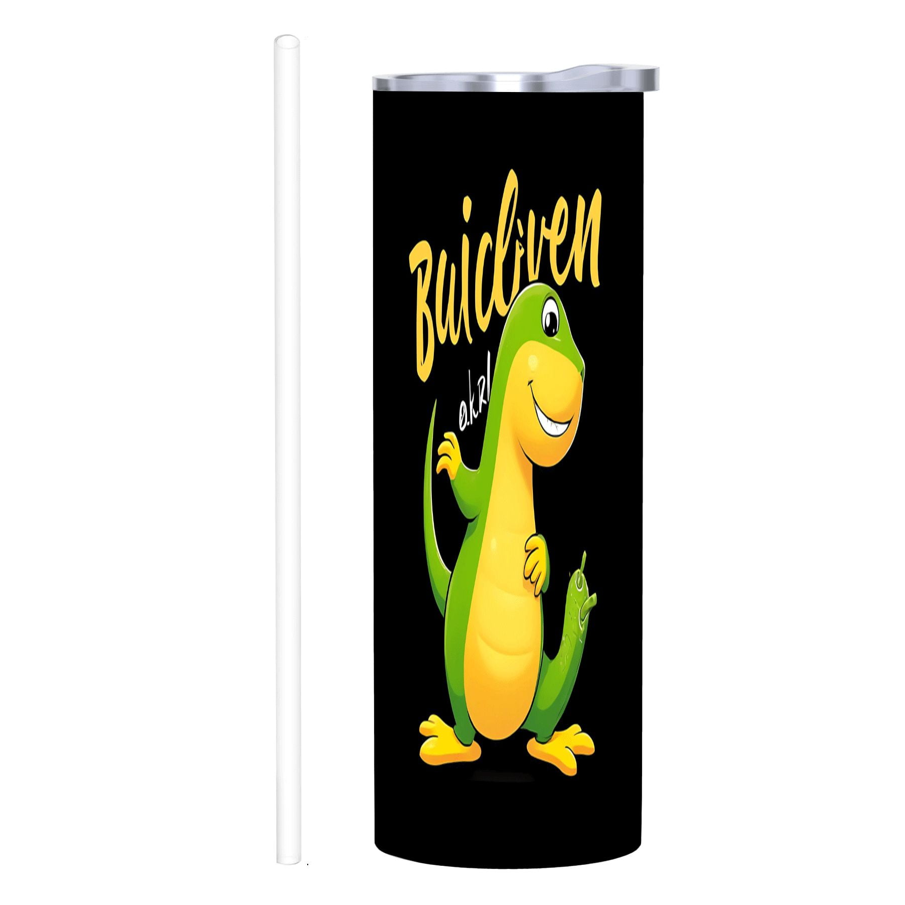 20 oz Stainless Steel Insulated Tumbler - Black with Smiling Design ...