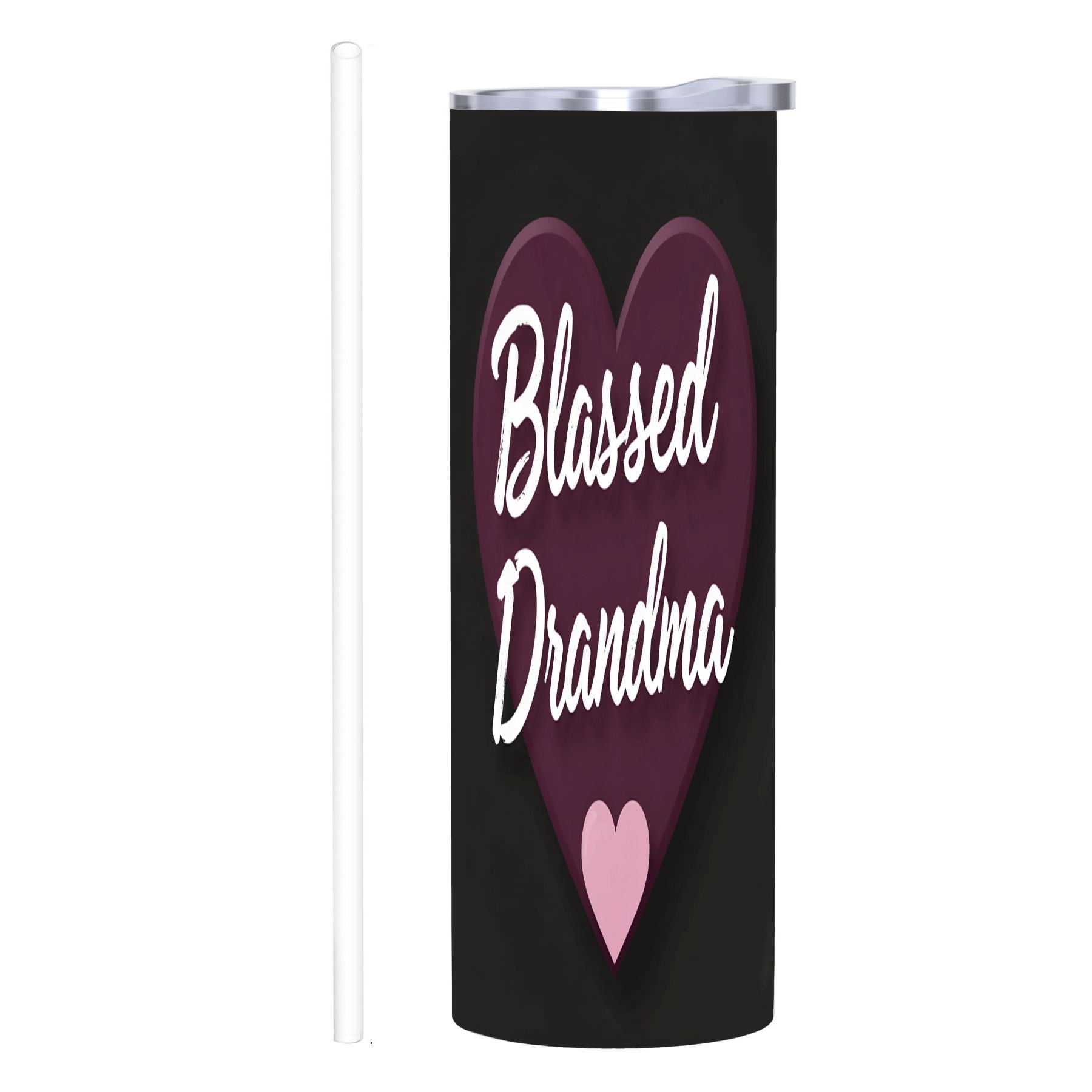 20 oz Stainless Steel Insulated Tumbler - " Blessed Grandma " Heart ...