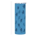 20 oz Stainless Steel Insulated Tumbler - Blue Elephant Pattern Double ...